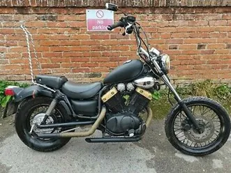 YAMAHA 1990-yamaha-virago-xv535-xv-535-chop-chopper-matt-black-and-gold ...