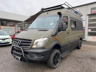 MERCEDES SPRINTER 316-cdi-4x4-wohnmobil-dusche-tv-standklima-heizung ...