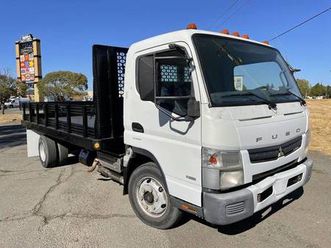MITSUBISHI FUSO 2013-mitsubishi-fuso-fe-14-flatbed-truck-cabover-ca ...