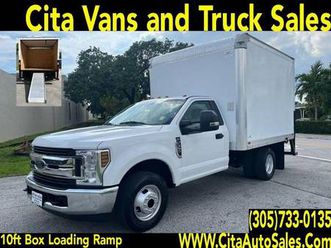 FORD F350 2018-ford-f350-sd-drw-10-ft-box-truck-loading-ramp-10-ft-box ...